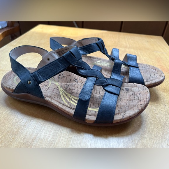 Abeo | Shoes | Abeo Bea Blue Braided Leather Walking Comfy Sandals ...